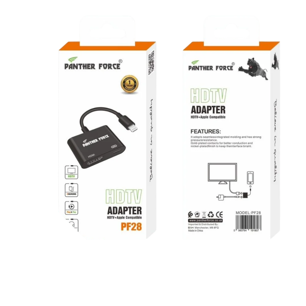 Panther Force (HDTV & Type C) Adapter for iPhone (Lightning) – Phone Finity