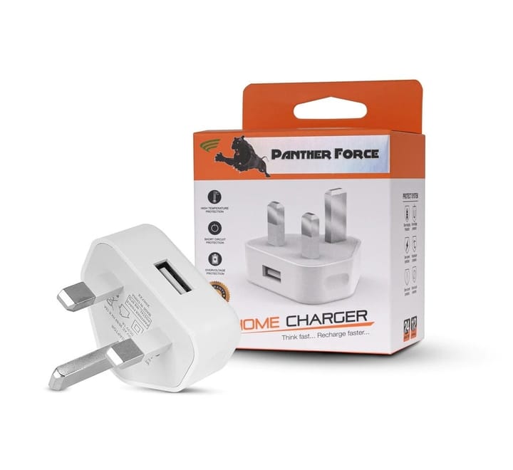 Panther Force Single USB 3 Pin Wall Power Adapter Charger UK – Phone Finity